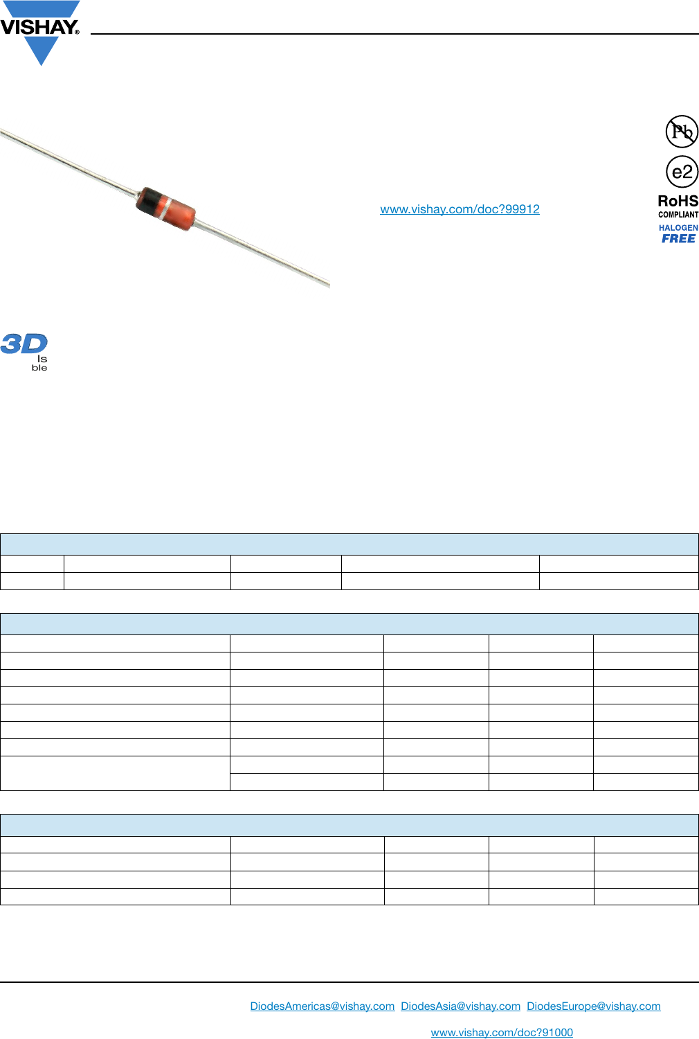 BAW76 Datasheet by Vishay Semiconductor Diodes Division | Digi-Key Electronics