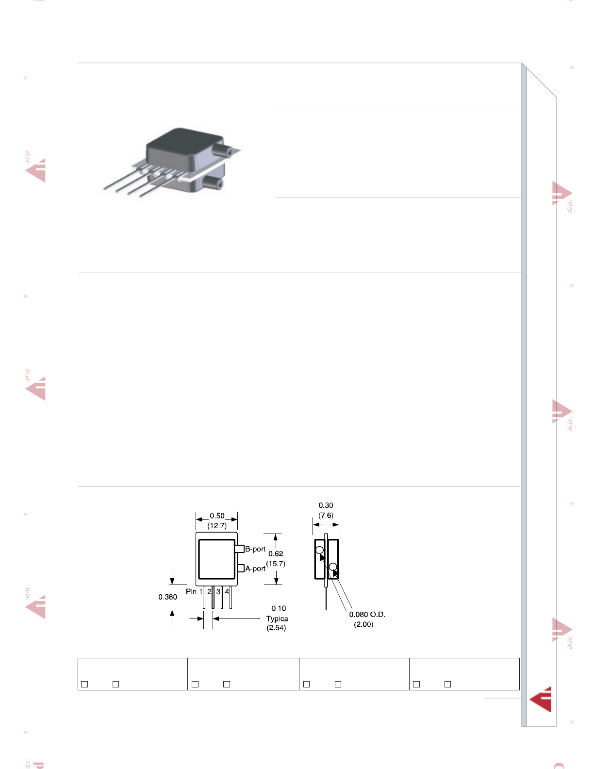Baromeric Amplified Pressure Sensors Datasheet by Amphenol All Sensors ...