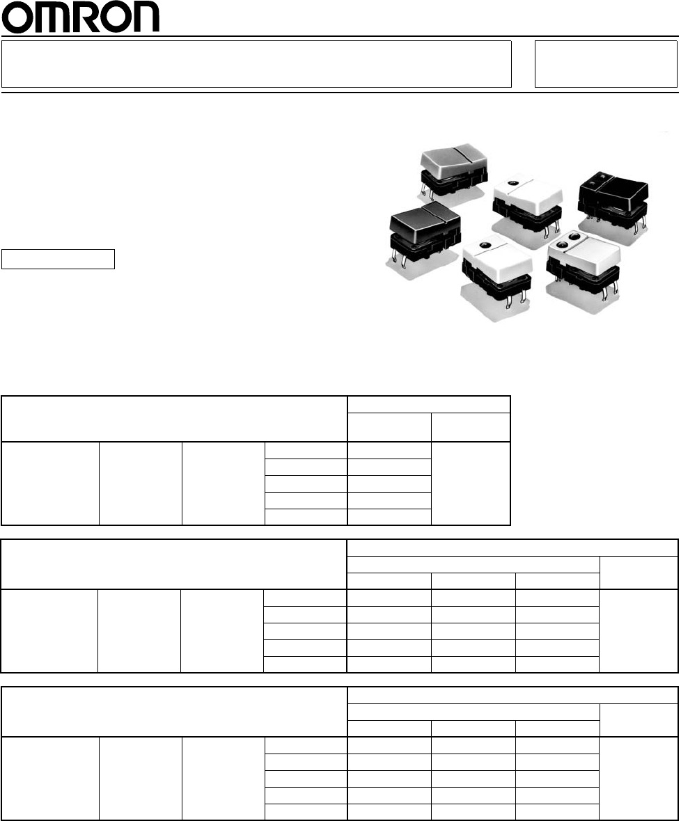 B3J Series Datasheet by Omron Electronics Inc-EMC Div | Digi-Key Electronics