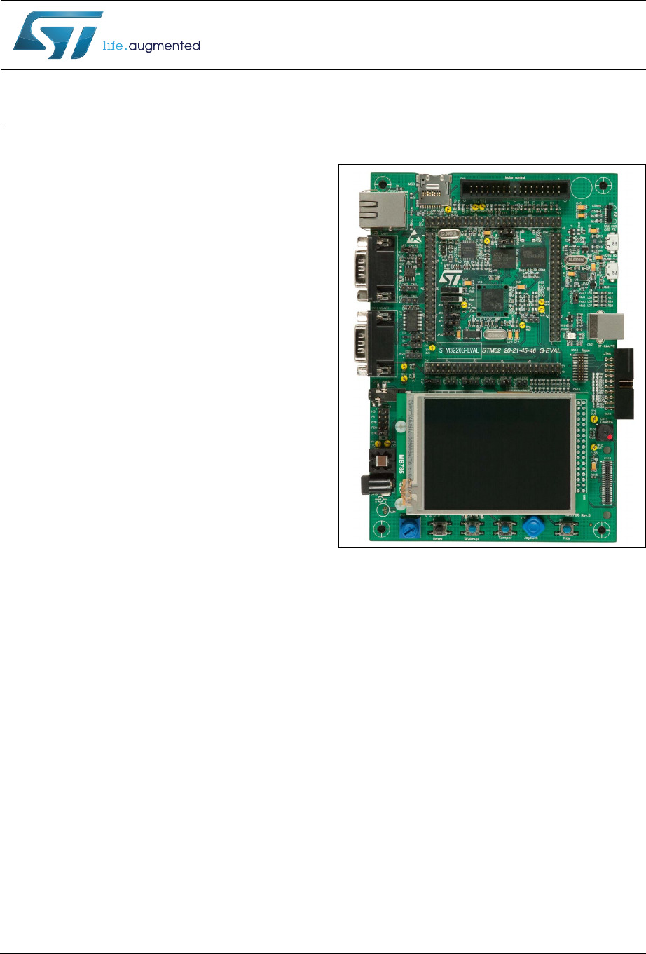 STM3220G-EVAL Brief Datasheet by STMicroelectronics | Digi-Key Electronics
