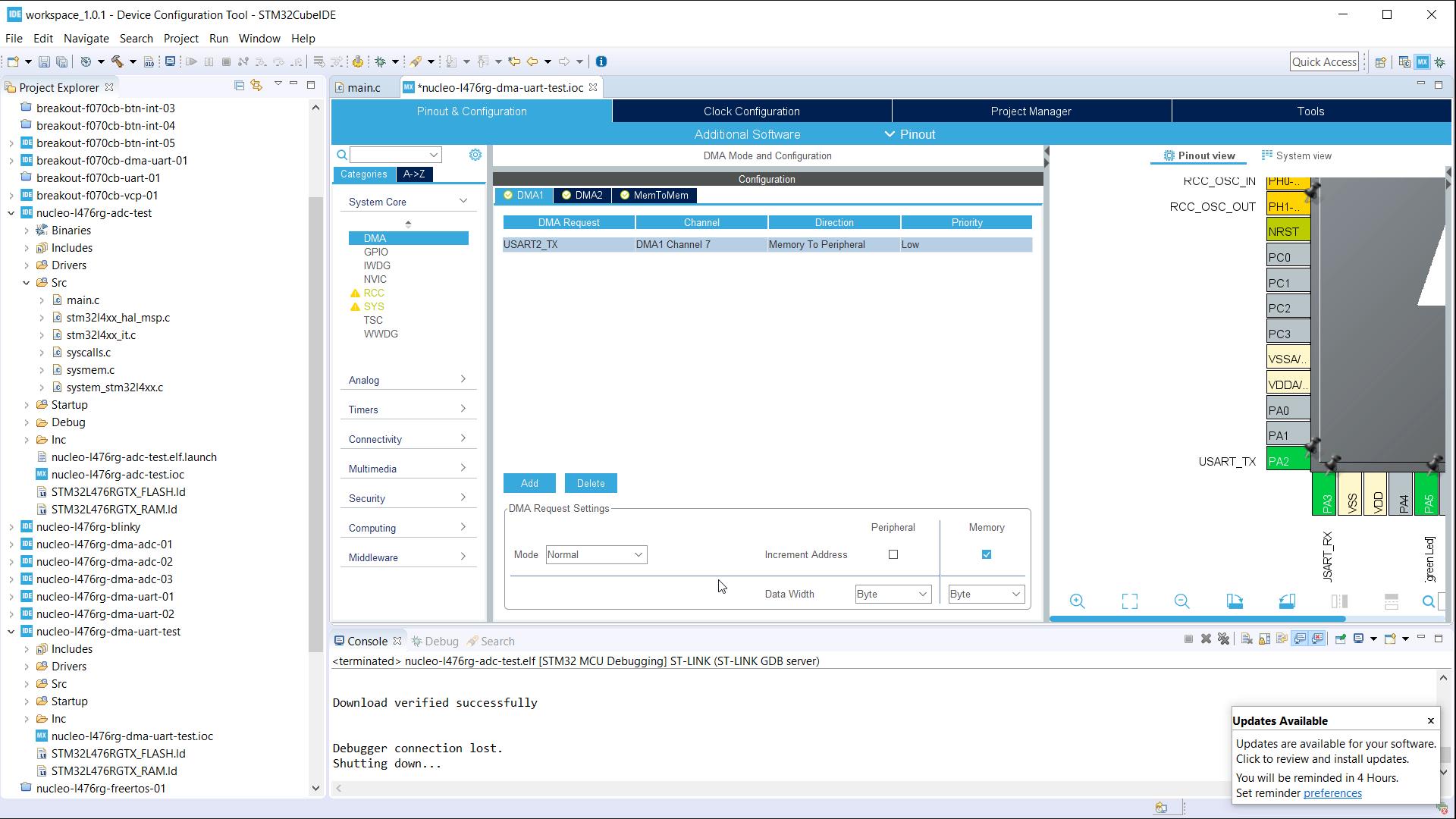 Getting Started with STM32 - Working with ADC and DMA